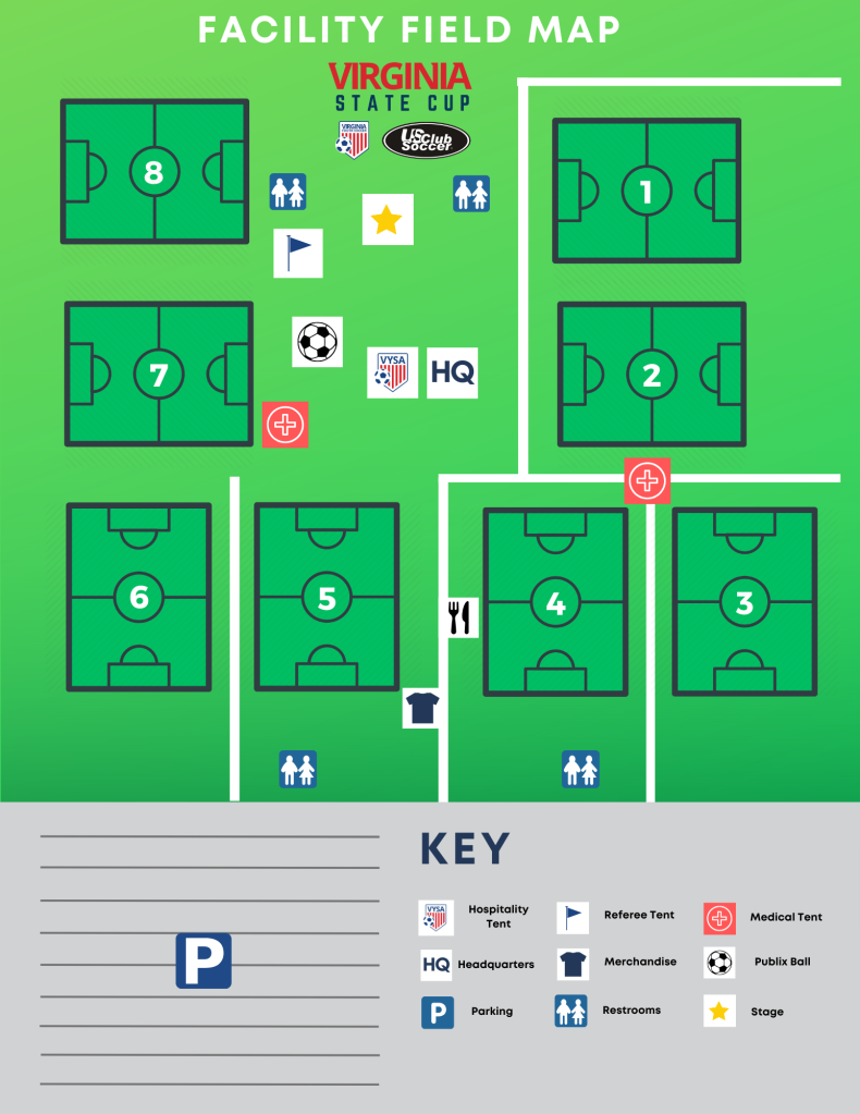 BRACKETS-SCHEDULE AND MAP - Virginia Youth Soccer Association